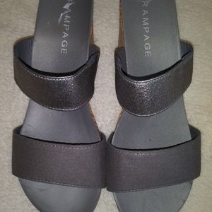 Rampage | Shoes | Nwot Rampage Gray Platform Sandals | Poshmark
